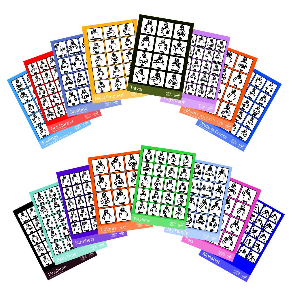 Key Word Sign Posters Full Set Key Word Sign Australia