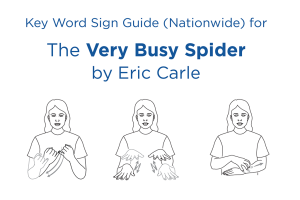 The Very Busy Spider - Sign Guide | Key Word Sign Australia
