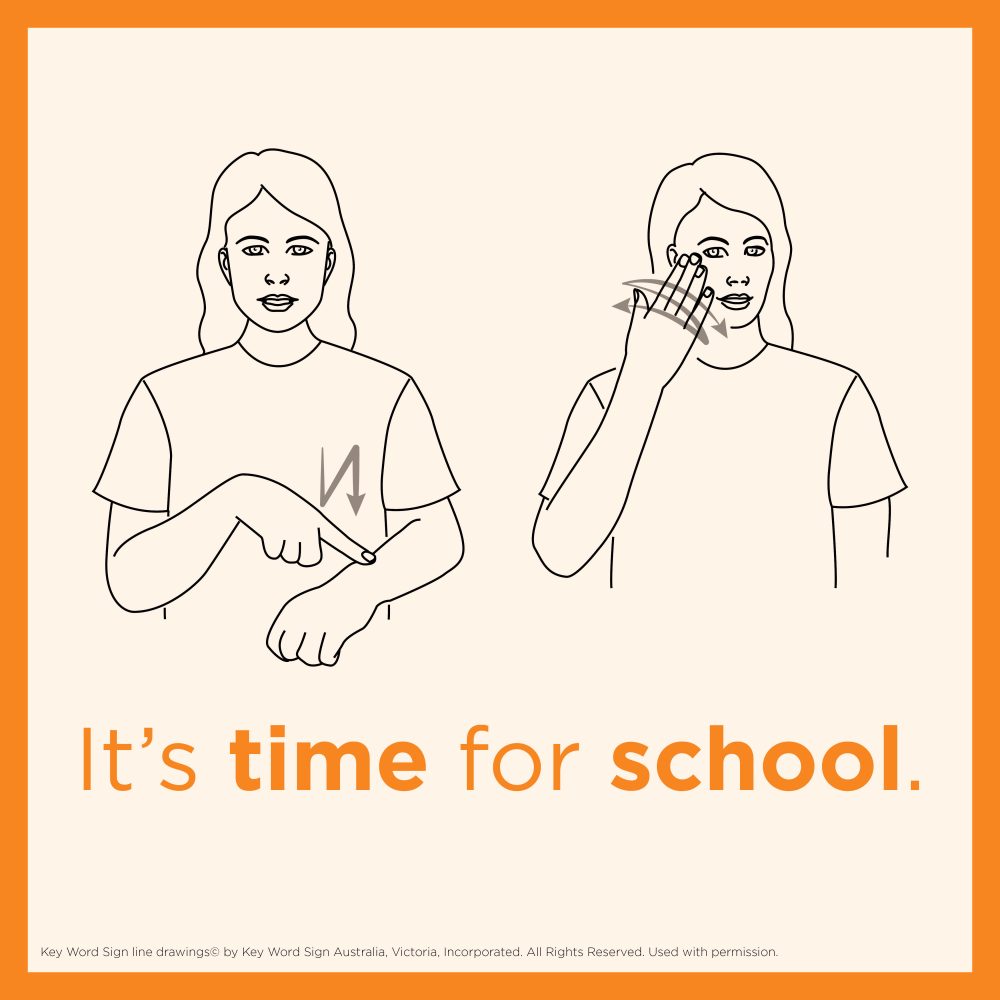 Back to School Sign Phrases | Key Word Sign Australia