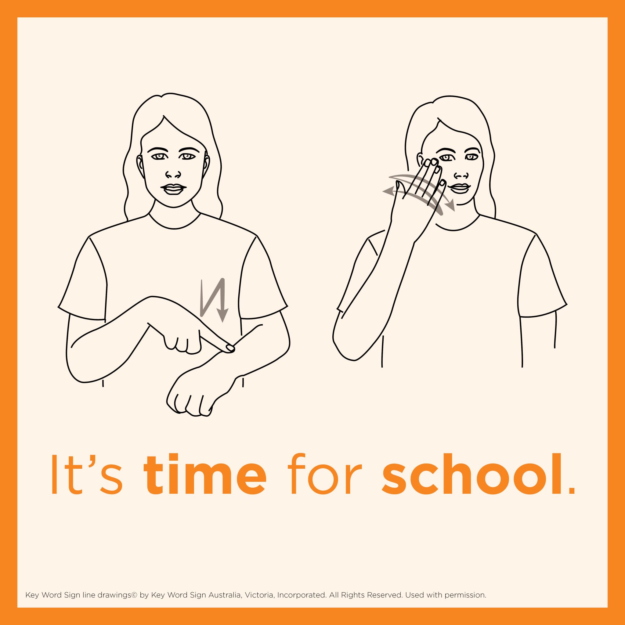 Back to School Sign Phrases | Key Word Sign Australia
