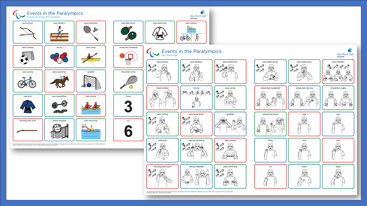 Events in the Paralympics | Key Word Sign Australia